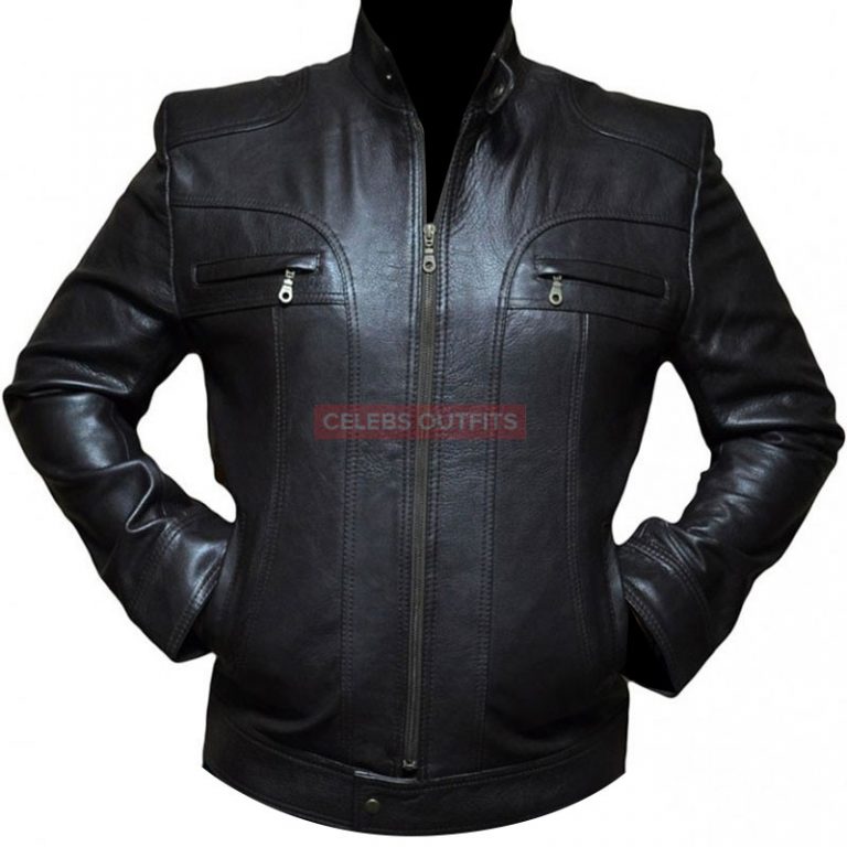 Connor Mead Leather Jacket in Ghosts of Girlfriends Past Movie