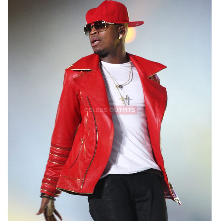 Forever Concert Ne-Yo Red Leather Jacket | Celebs Outfits