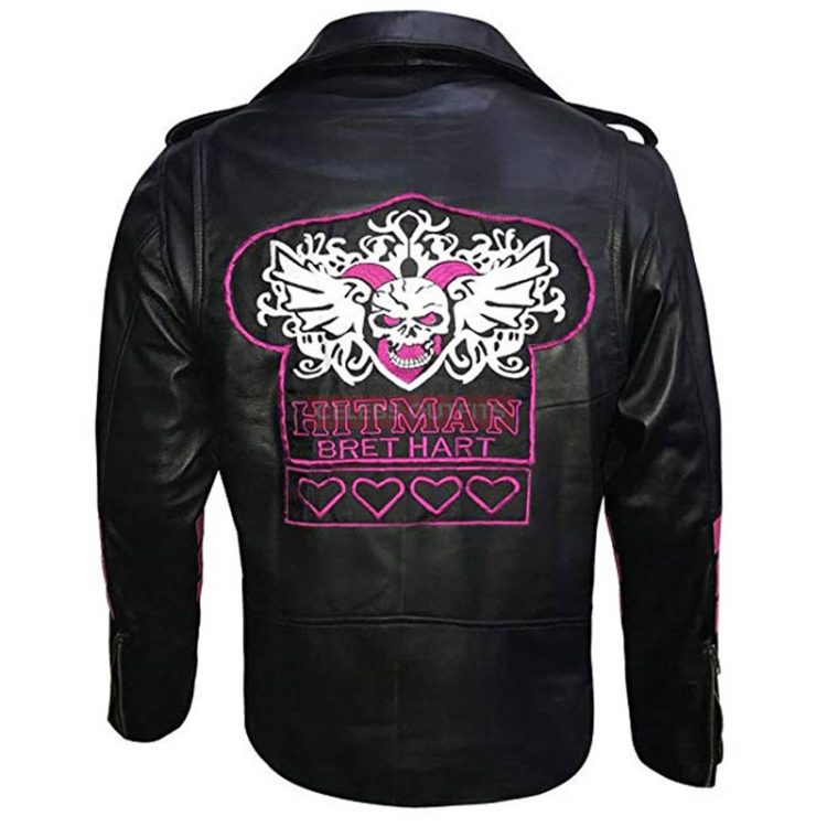FAMOUS WWE WRESTLER HITMAN BRET HART JACKET