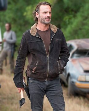 The Walking Dead Rick Grimes Leather Jacket | Celebs Outfits