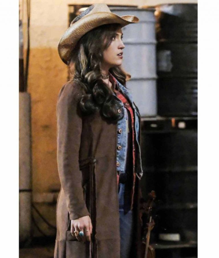 The Flash 4 Izzy Bowin Leather Coat | Celebs Outfits