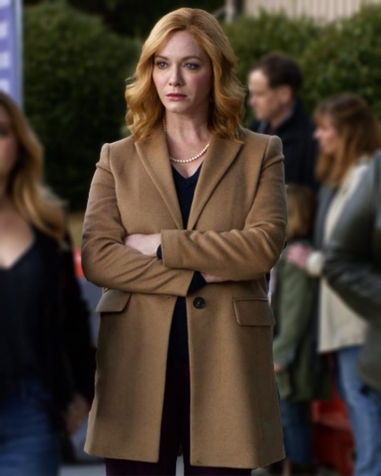 Good Girls Christina Hendricks Camel Coat