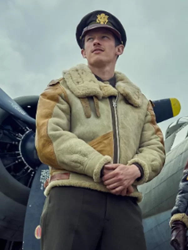 Maj. John ‘Bucky’ Egan Masters Of The Air Brown Jacket